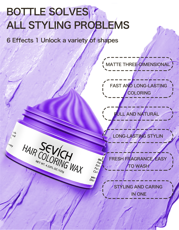 SEVICH Temporary Hair Color Wax Instant Washable Hair Dye | Shopee Malaysia