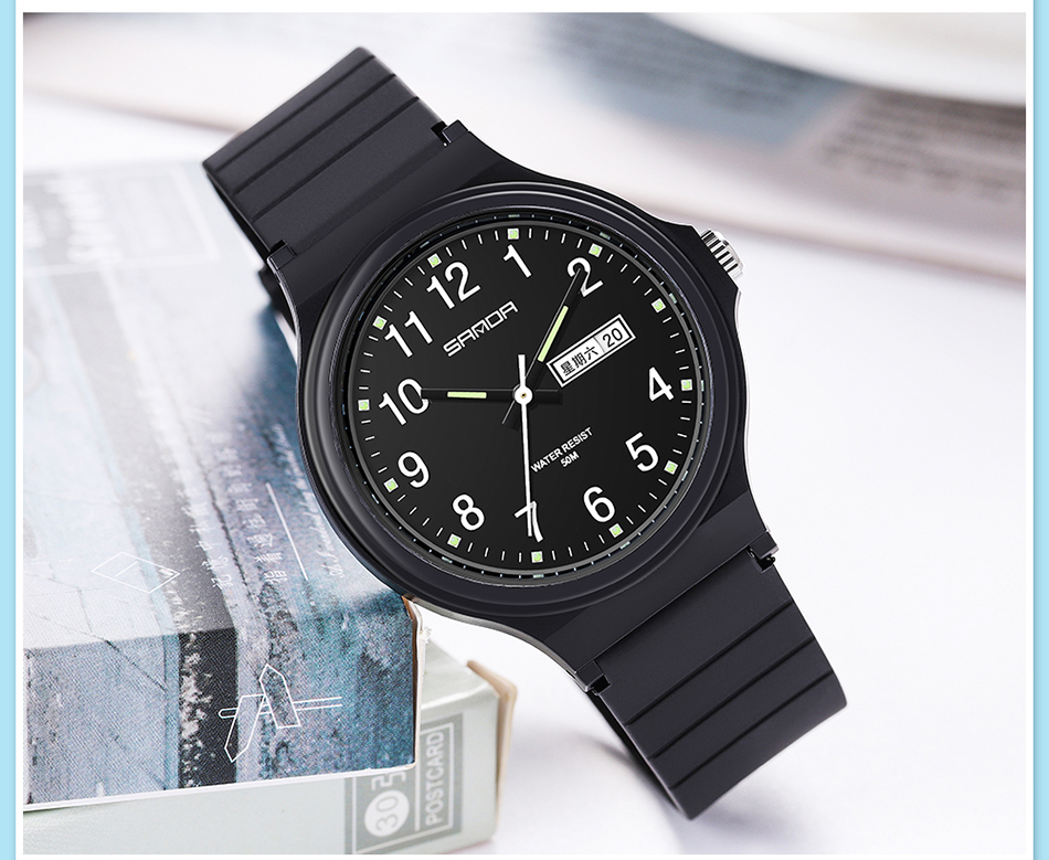 SANDA Men's Fashion Ultra Thin Watches Men Quartz Watch Business ...