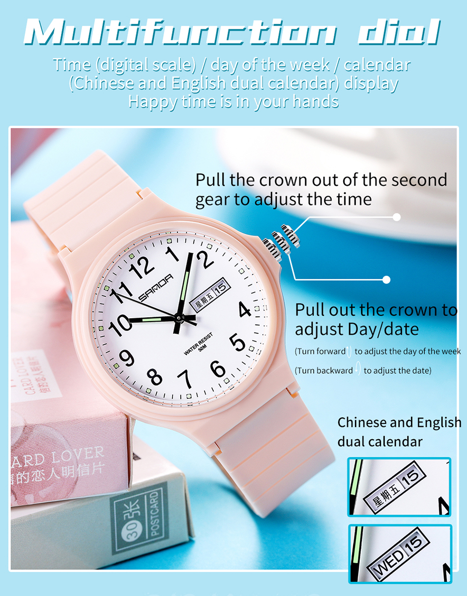 SANDA Men's Fashion Ultra Thin Watches Men Quartz Watch Business ...