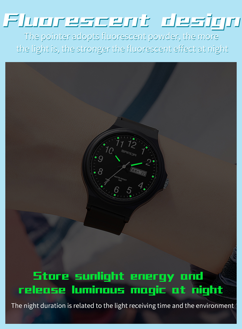 SANDA Men's Fashion Ultra Thin Watches Men Quartz Watch Business ...