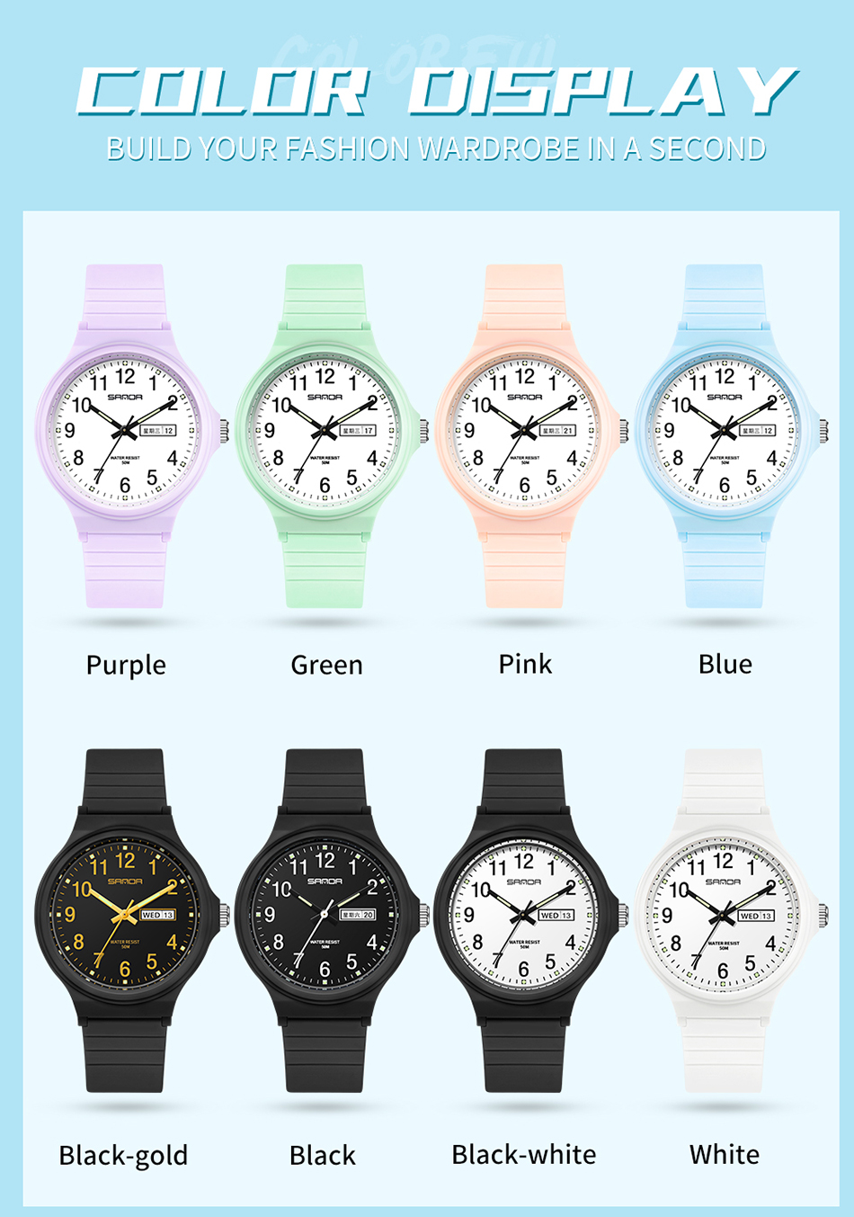 SANDA Men's Fashion Ultra Thin Watches Men Quartz Watch Business ...