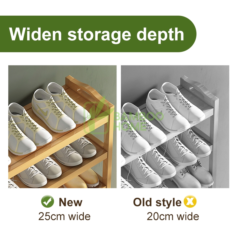 Multifunctional Organizer Shoe Rack Bamboo Shoe Rack Multi-layered ...