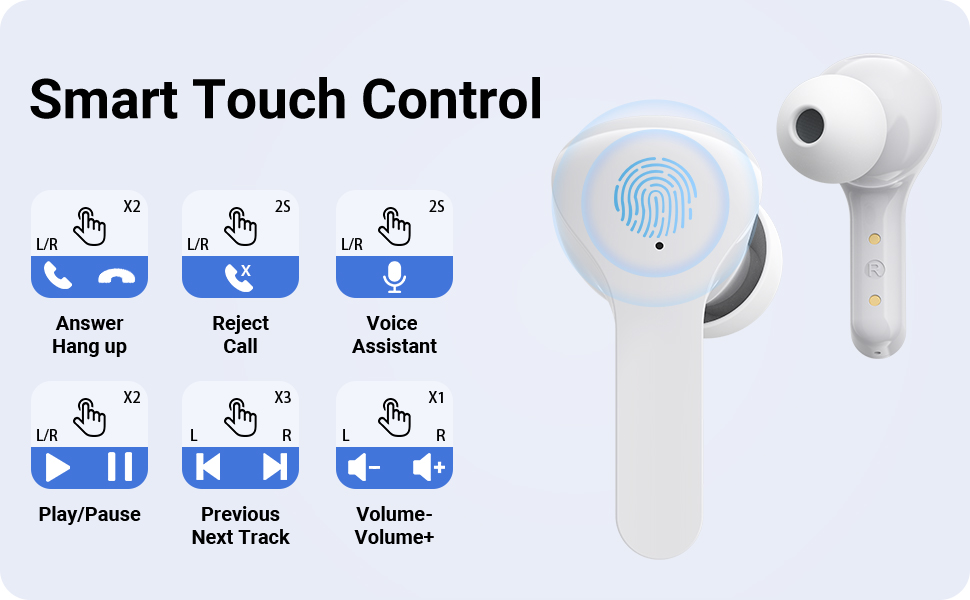 Crystal Earphone Wireless Earbuds Transparent ENC Noise Canceling ...