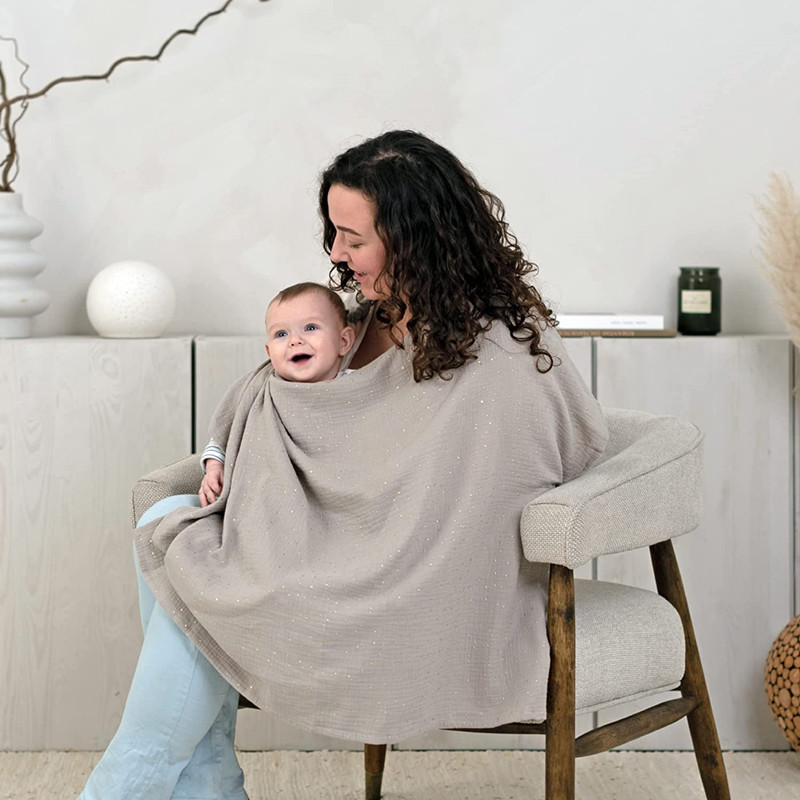 Cotton Outing Nursing Clothes Cover Towel Anti-glare Cover Shy Cloth ...