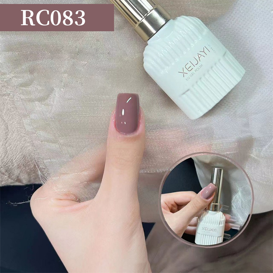 Xeijayi 1Pc 15Ml Pink Gel Nail Polish, Translucent Color Uv Light Cure ...