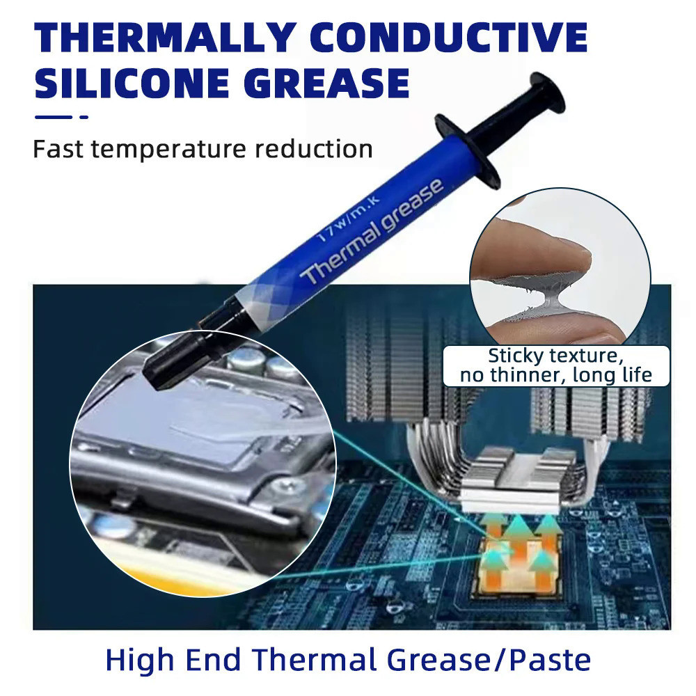 17W/mk Thermal paste Super High Performance Thermal Grease for GPU ...