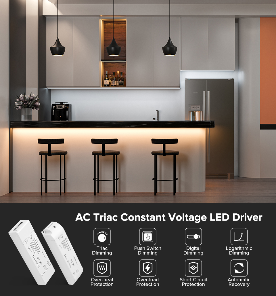BTF-LIGHTING Triac LED Driver Constant Voltage Dimmer AC200V AC240V to ...