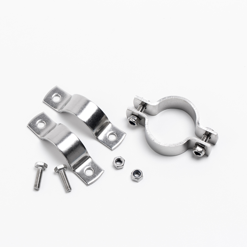 3/4" to 3" 304 Stainless Steel Sanitary Pipe Clamp Clips Support Tube ...