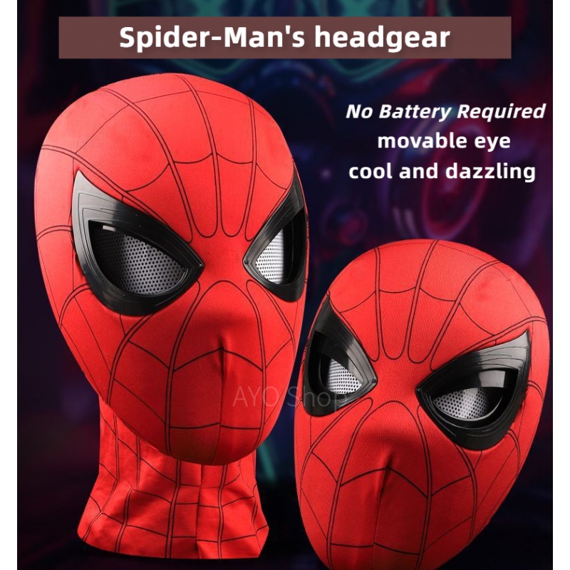 [Ready Stock] Spider-Man Headgear Electric Chin Control Movable Eyes ...