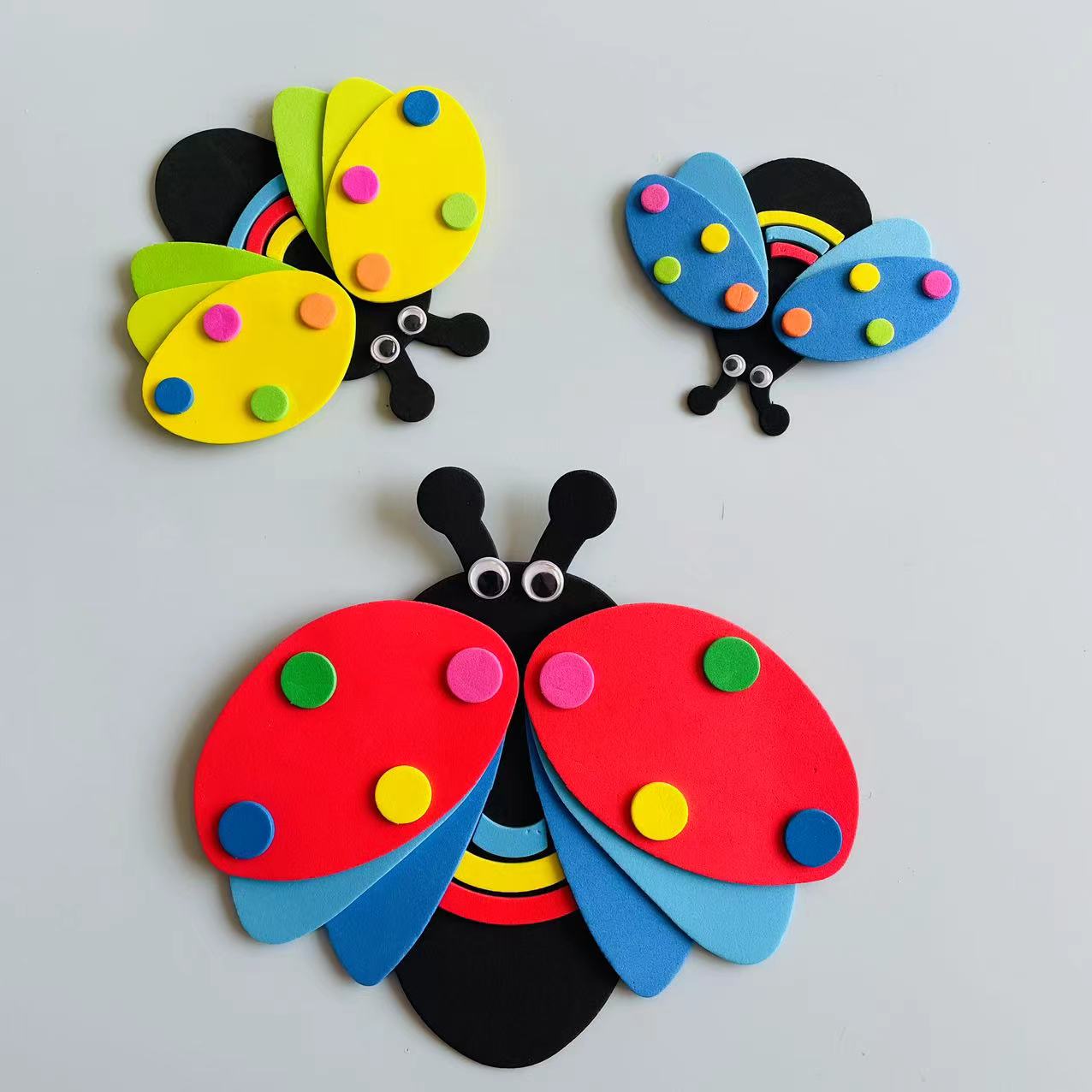 EVA Foam insect animals Craft 3D Wall Decoration classroom blackboard ...