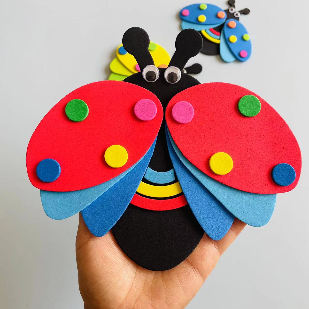 EVA Foam insect animals Craft 3D Wall Decoration classroom blackboard ...