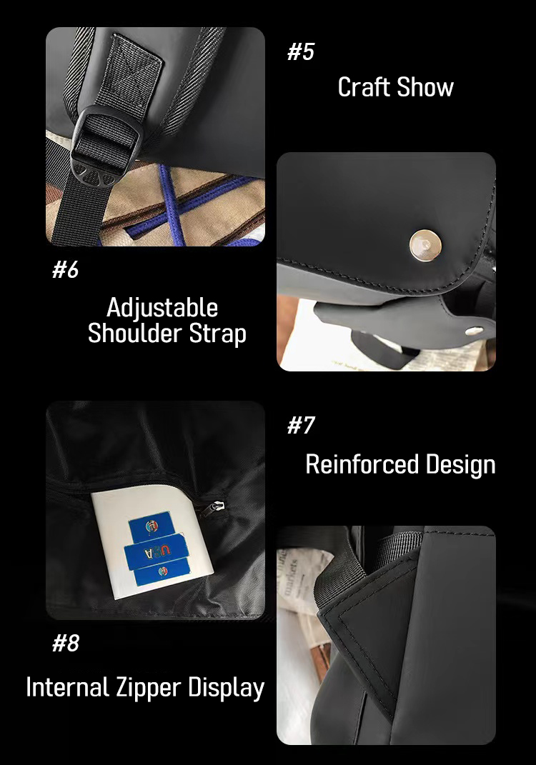 SONALA Leather Backpack School Bag College Student Simple Large ...