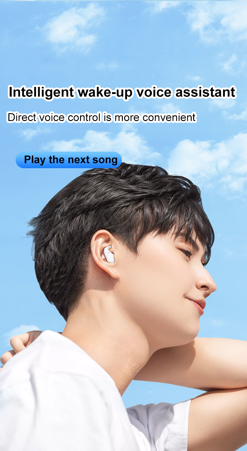 Mini Invisible Sleep Earbuds ANC Wireless Bluetooth 5.3 OWS TWS In-Ear ...