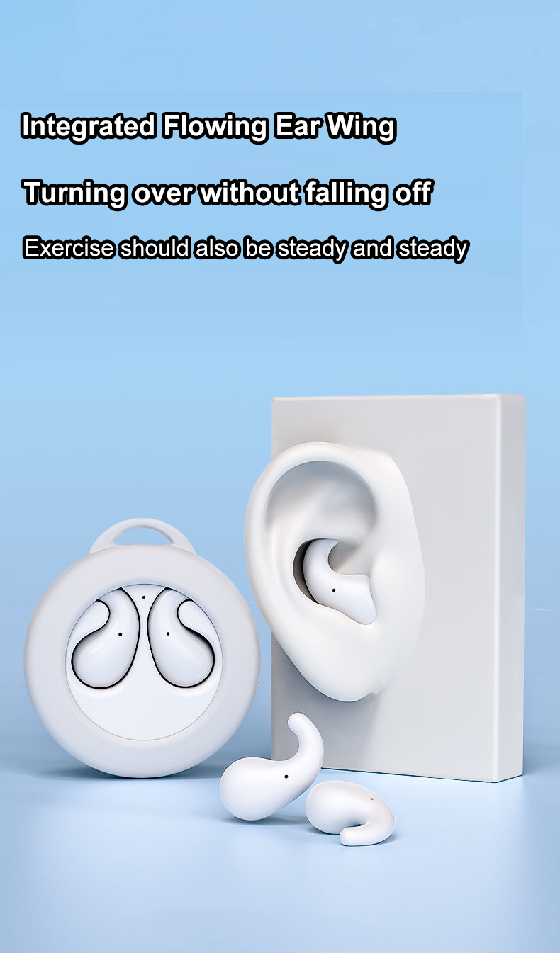 Mini Invisible Sleep Earbuds ANC Wireless Bluetooth 5.3 OWS TWS In-Ear ...
