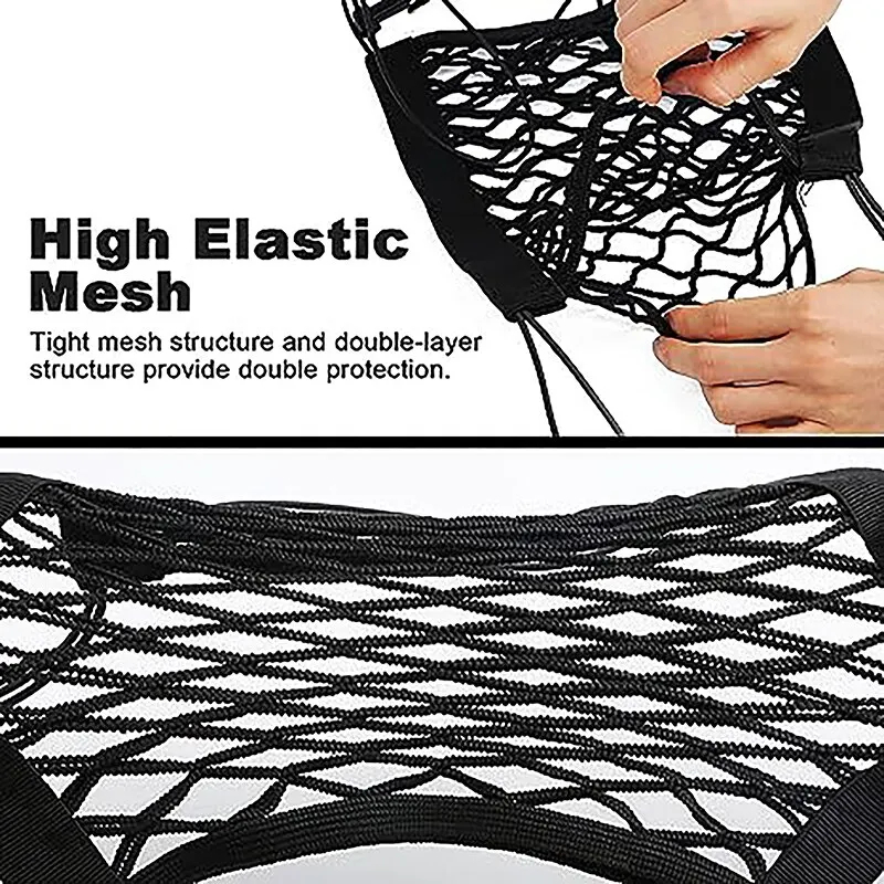 Motorcycle Cargo Net Car Accessories High Elastic Double Layer ...
