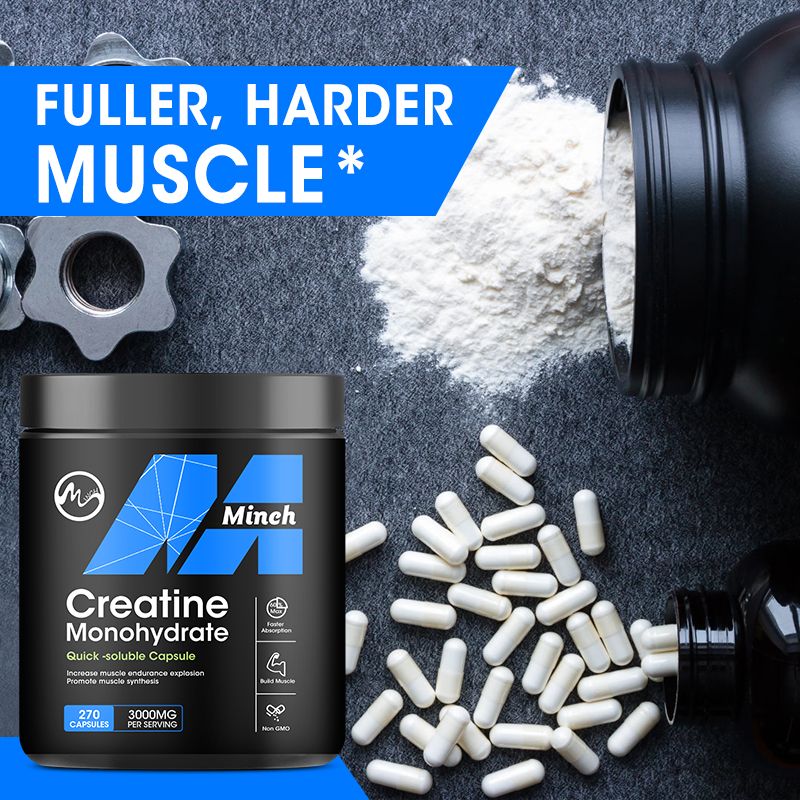 Minch Creatine Monohydrate Powder Creatine Muscle Builder for Man ...