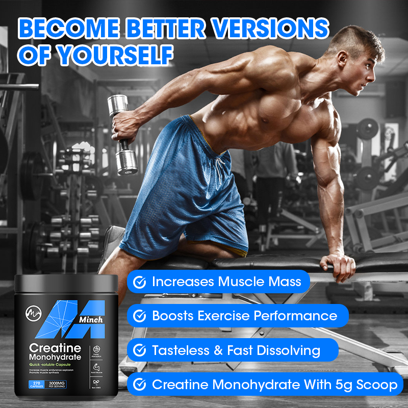 Minch Creatine Monohydrate Powder Creatine Muscle Builder for Man ...