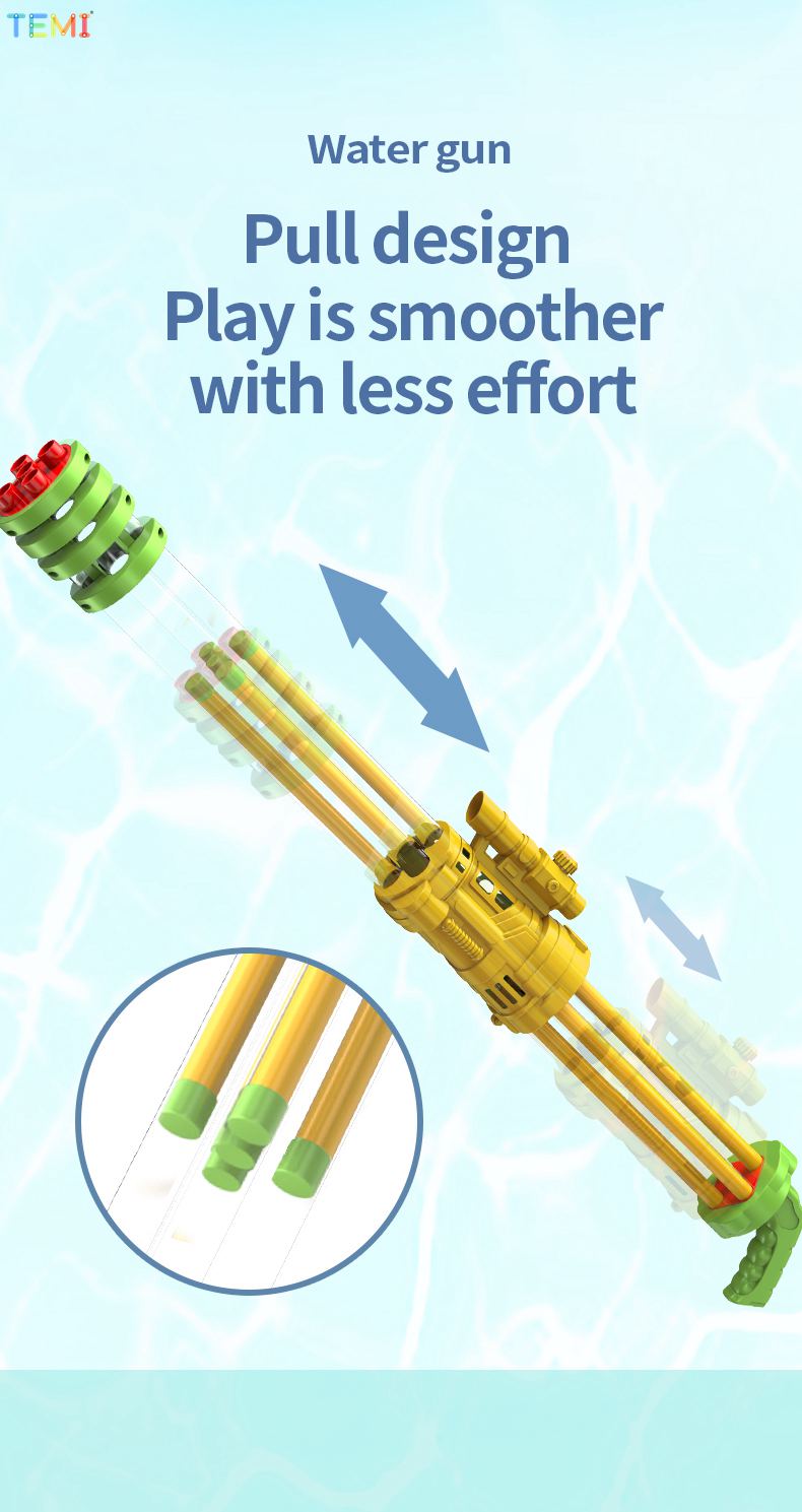 ⭐Shipping in Malaysia⭐TEMI Water Blaster Shooter Soaker Water Toy Pool ...
