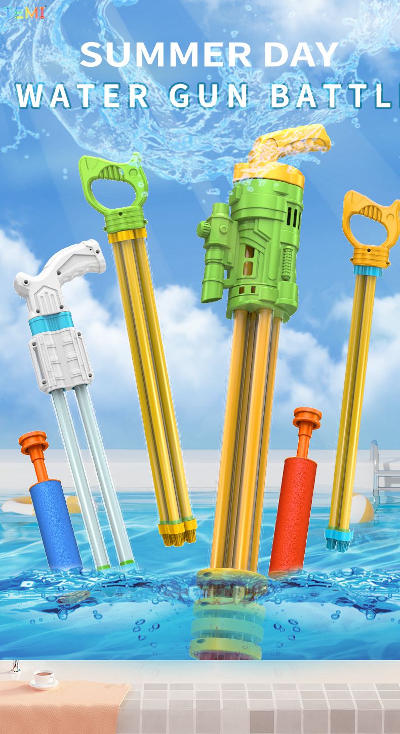 ⭐Shipping in Malaysia⭐TEMI Water Blaster Shooter Soaker Water Toy Pool ...