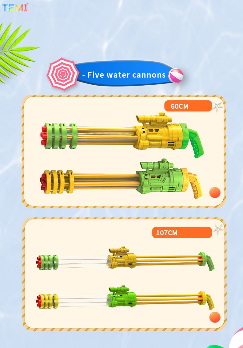 ⭐Shipping in Malaysia⭐TEMI Water Blaster Shooter Soaker Water Toy Pool ...