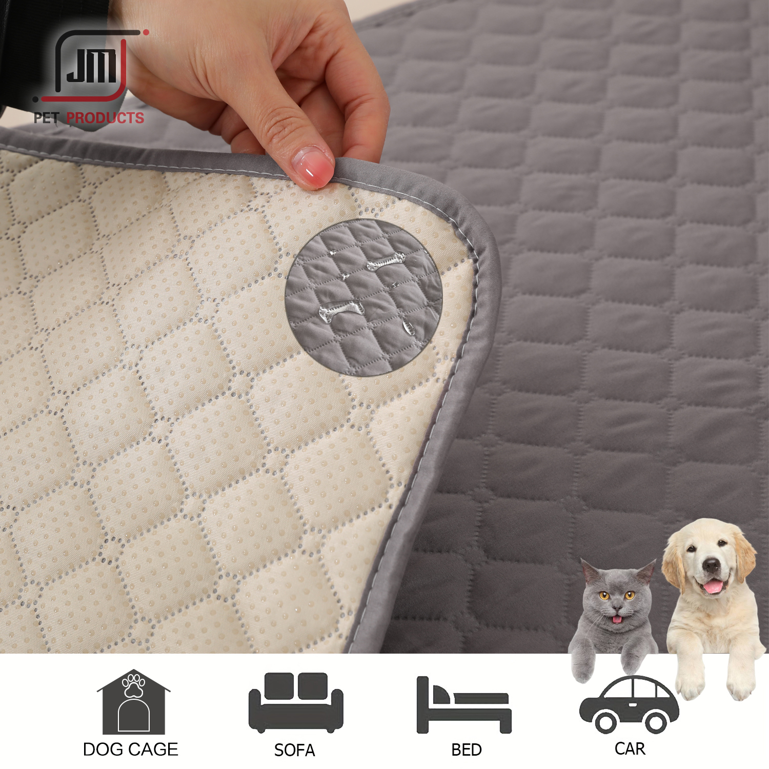 Waterproof Anti-slip Pet Mattress 丨 Pet Blanket 丨 Pet Mattress 丨 Pet ...