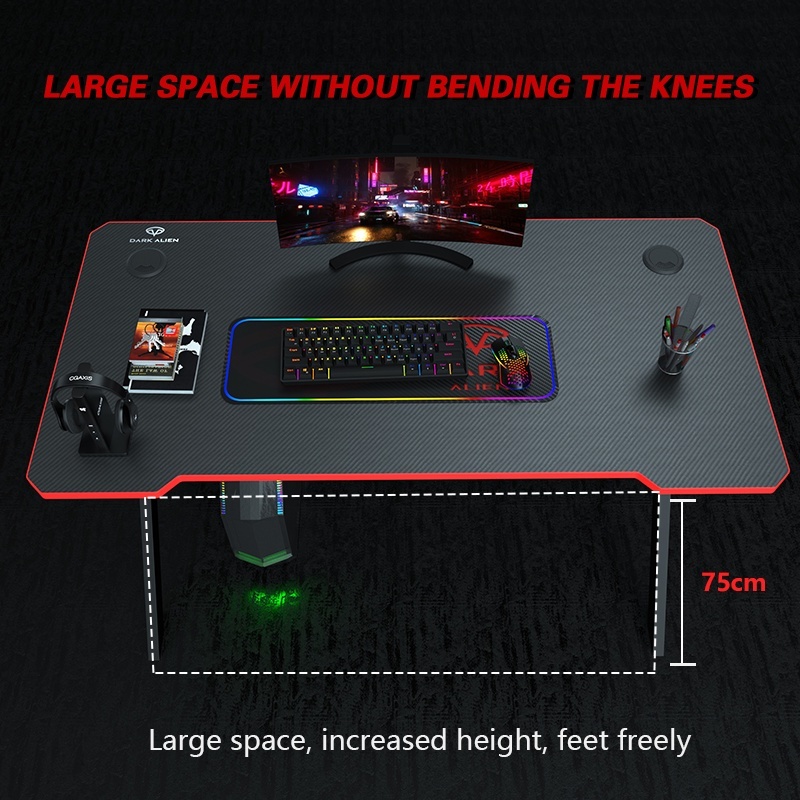 【Ready Stock】120cm Gaming Table meja gaming murah meja PC Laptop Table ...