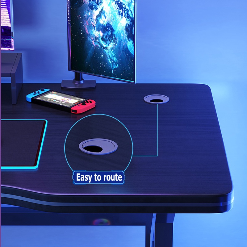 120cm Gaming table computer table office table meja belajar gaming desk ...