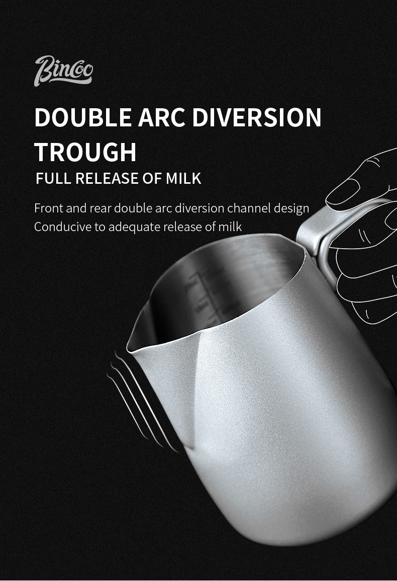 BINCOO Coffee Latte Art Vat Stainless Steel Professional Latte Art Cup ...