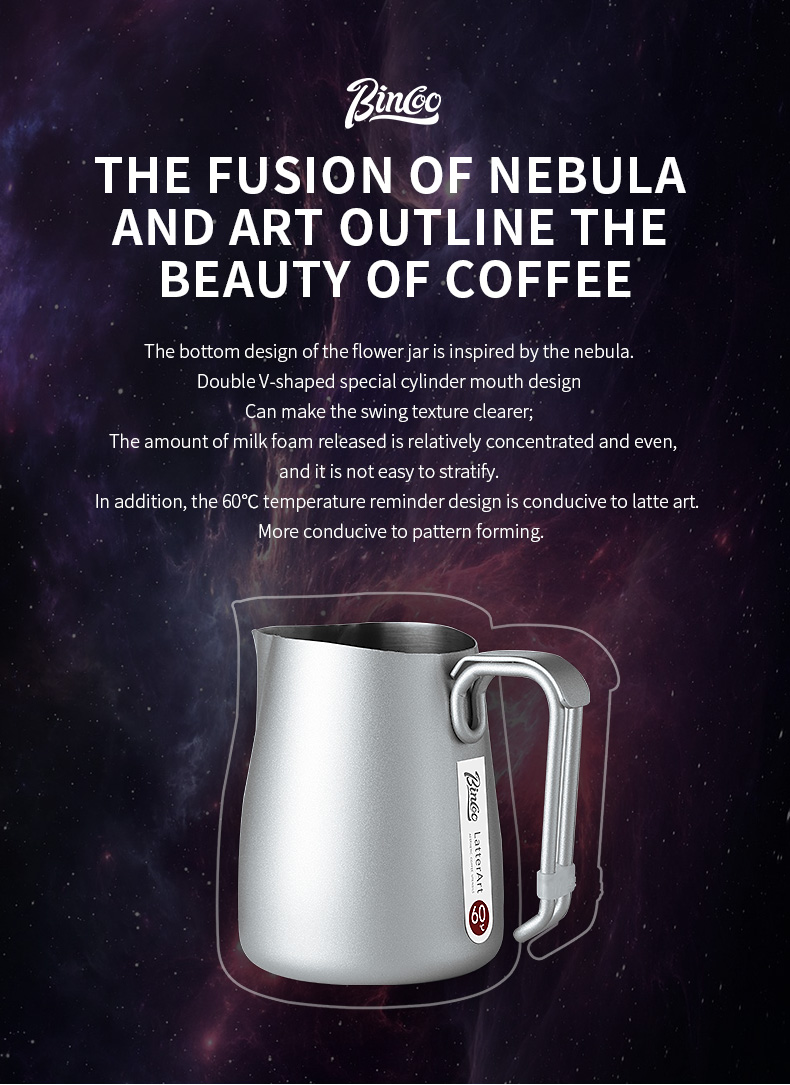 BINCOO Coffee Latte Art Vat Stainless Steel Professional Latte Art Cup ...