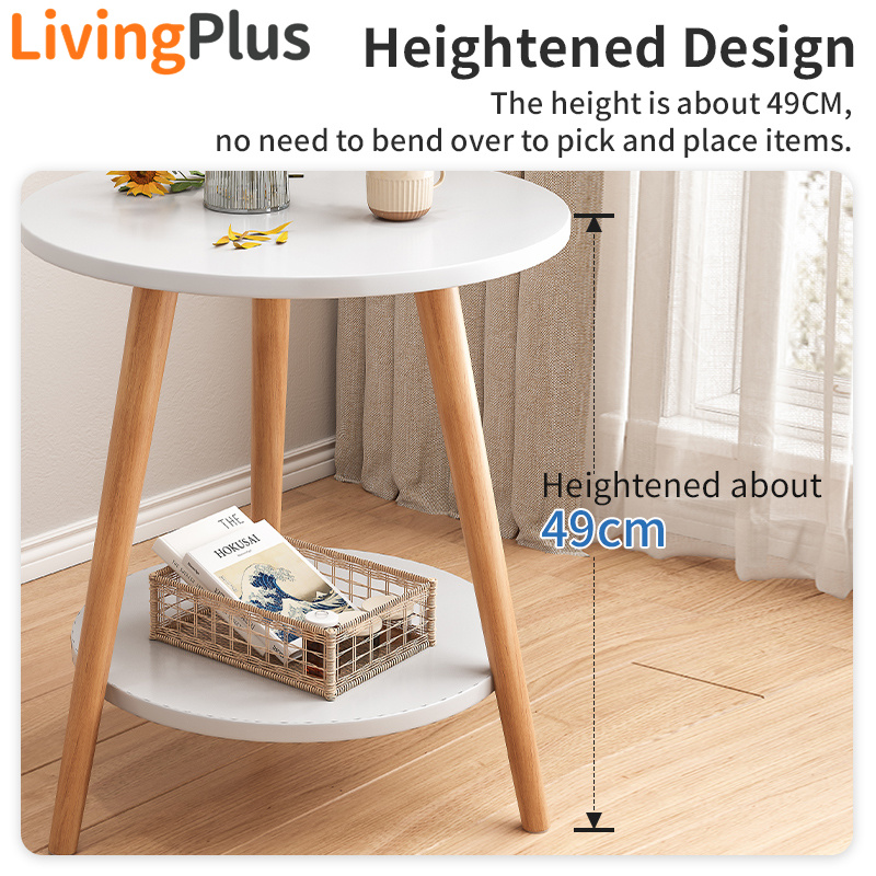 Bedside Table Side Table Nightstand End Table Round Table Multi-layer ...
