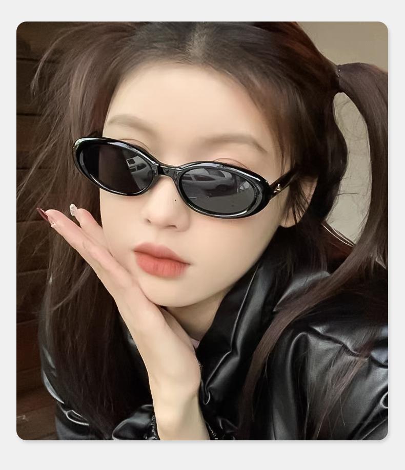 Y2K Ins Trend Hip Hop sunglasses Round face Sunglasses UV Protection Unisex HANNA | Shopee Malaysia
