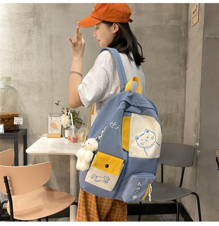 Schoolbag Korean version of high school backpack middle school students ...