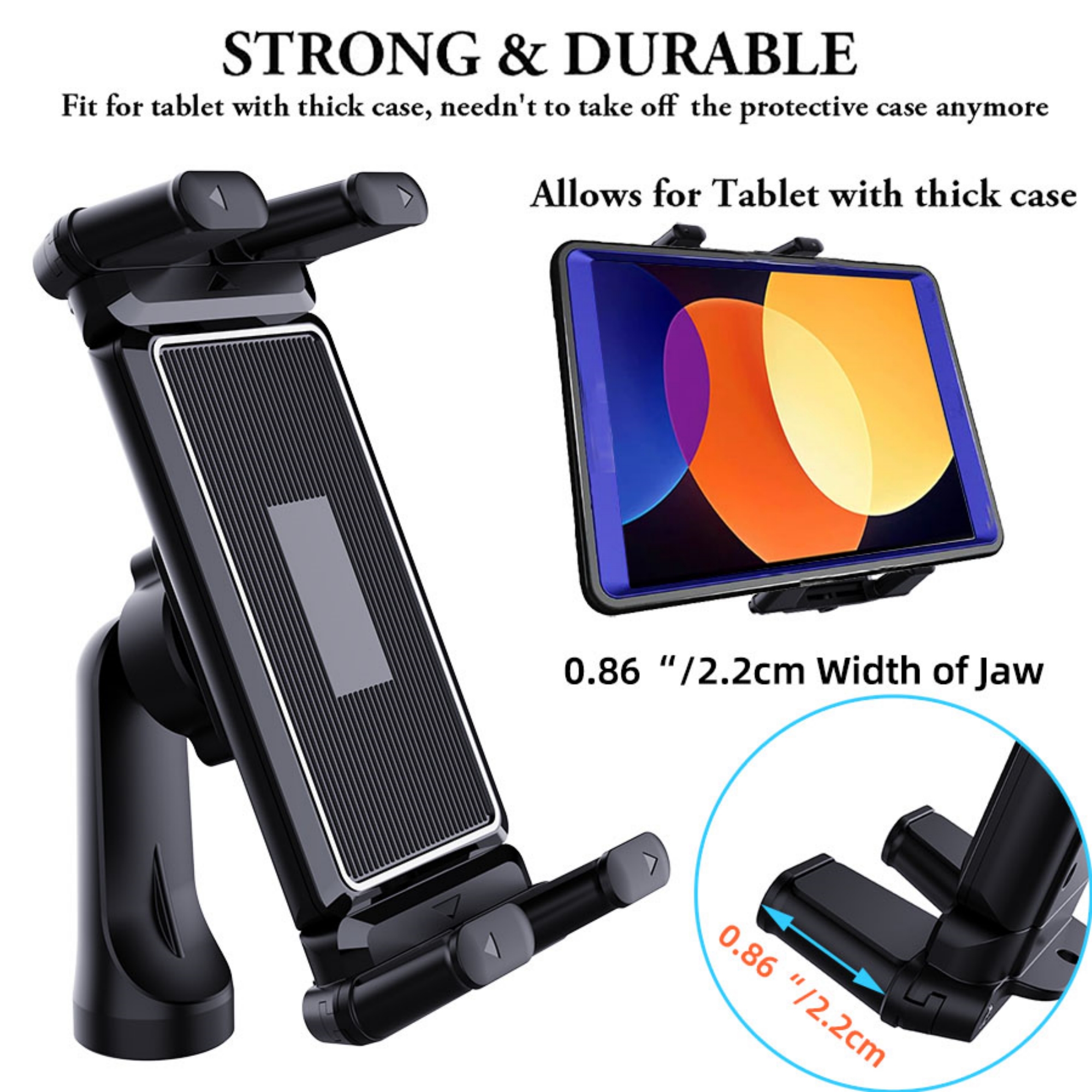 Tripod mount for mobile phones and tablets, can be used with a tripod ...