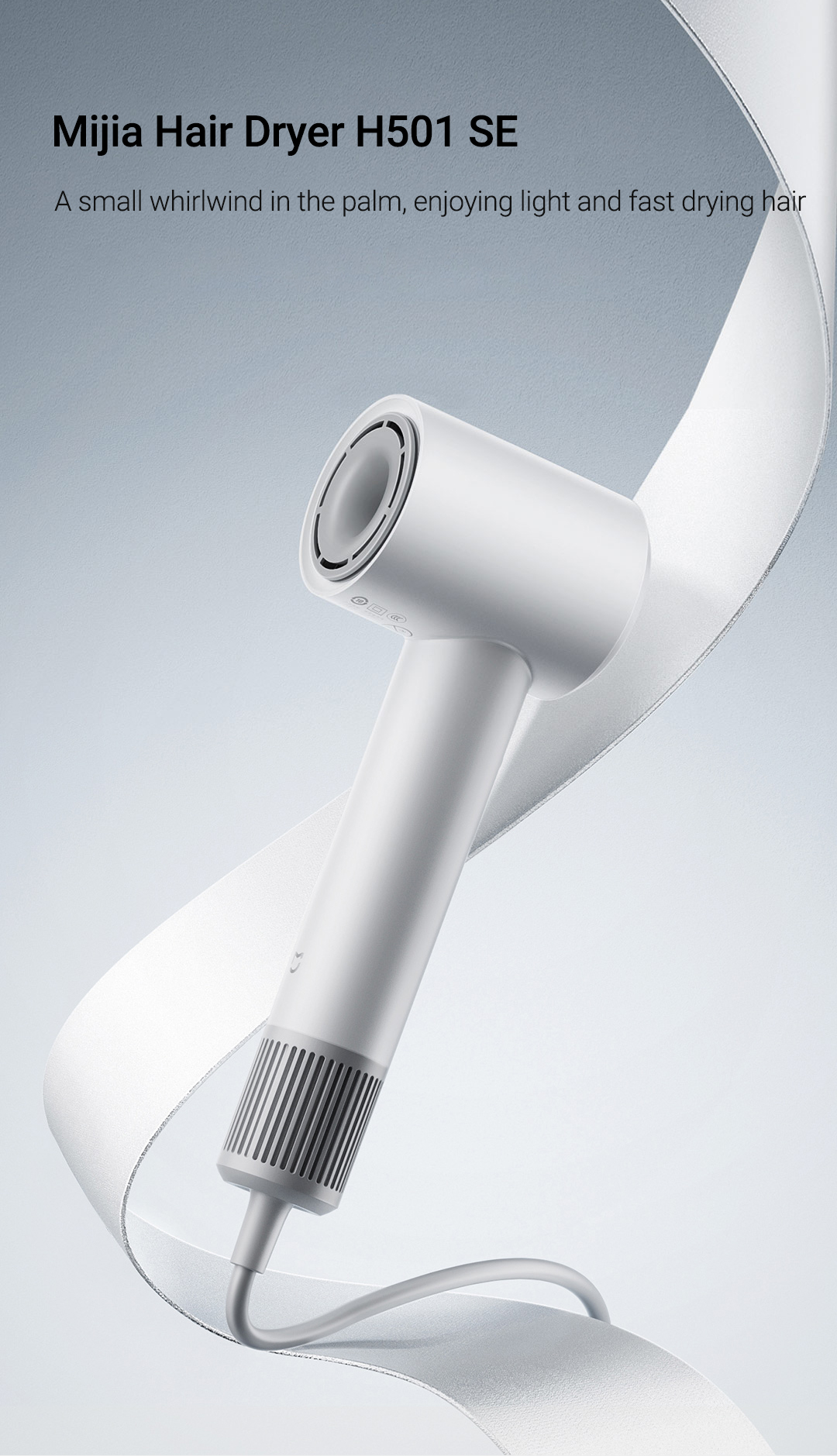 Xiaomi Mijia Hair Dryer H501 SE, High-speed Dry Hair, Constant Temperature Control, Pengering ...