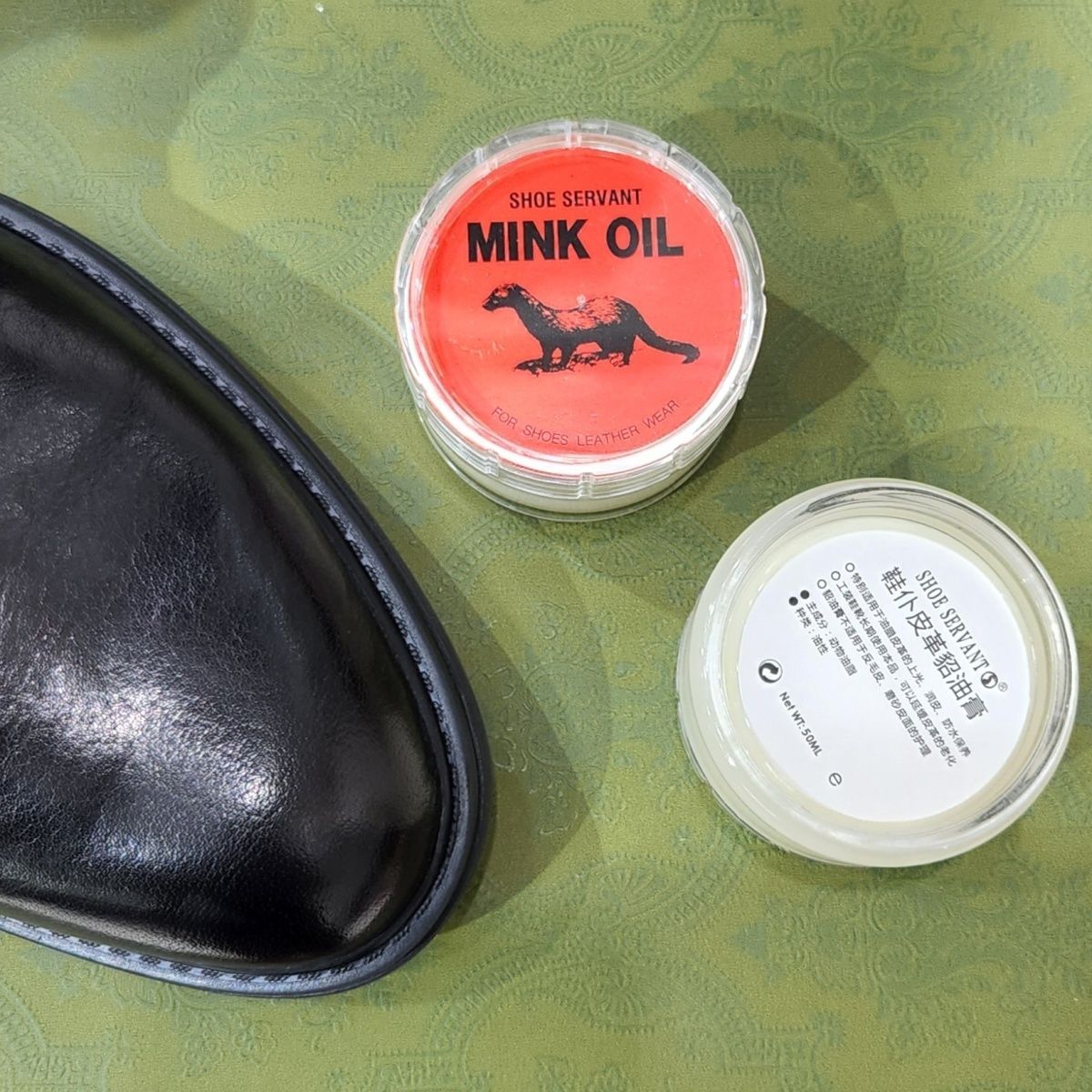 Japan Colombus Mink Oil Yellow Wolf Cream Bag Leather Clothing Shoe ...
