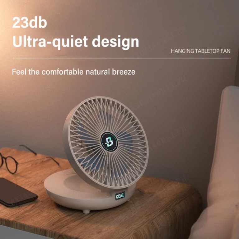 Local shipment 】XIAOMI Portable Dual-use Table Desk fan/Wall-mounted USB Charging Silent Small ...