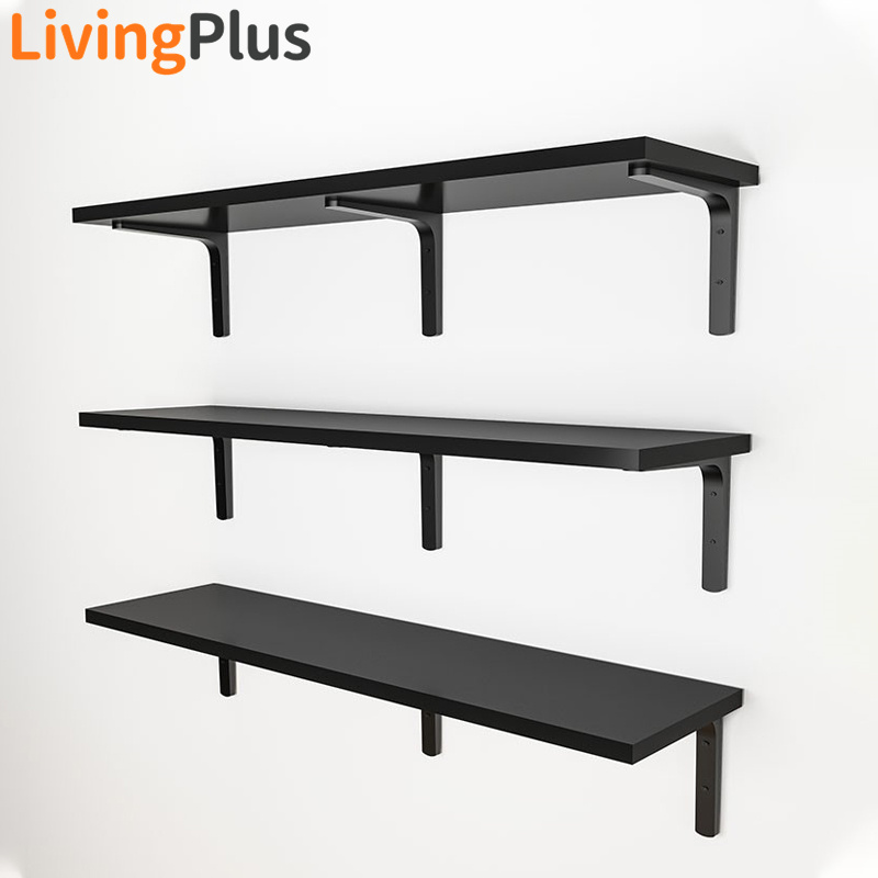 Rak Dinding Floating Shelf Wall Mounted Shelf With Bracket Wall Shelf ...