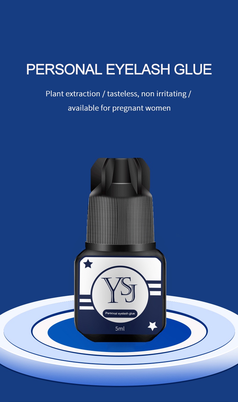 Eyelash extension glue 5ml Long Lasting Grafting Lashes Glue Quick Drying Adhesive Black Glue No ...