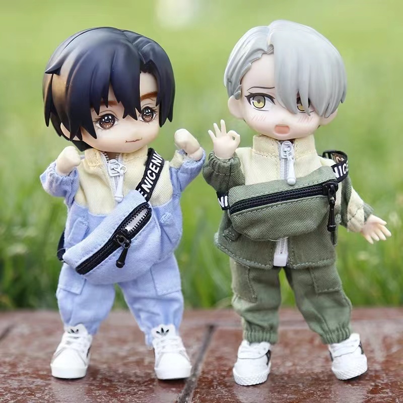 OB11 Clothes 3pcs ( Coat Pants Bag ) Doll uniforms 1/12 BJD Doll ...