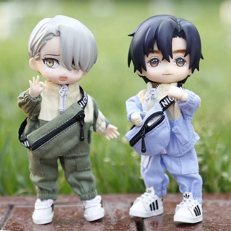 OB11 Clothes 3pcs ( Coat Pants Bag ) Doll uniforms 1/12 BJD Doll ...