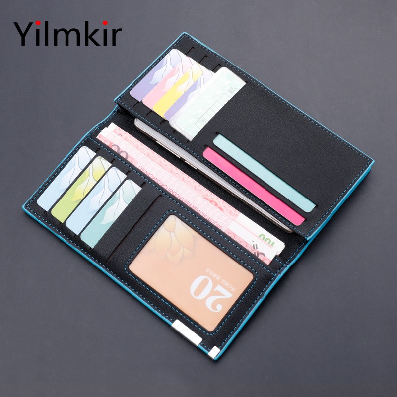 Business Long Men Clutch Bag Fashion Zipper Large Capacity Multi Card ...