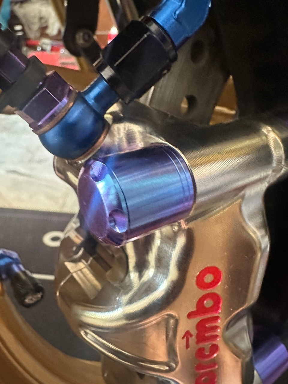 GR5 TC4 Titanium Motorcycle brake caliper screw Universal Bicycle M6 M8 ...