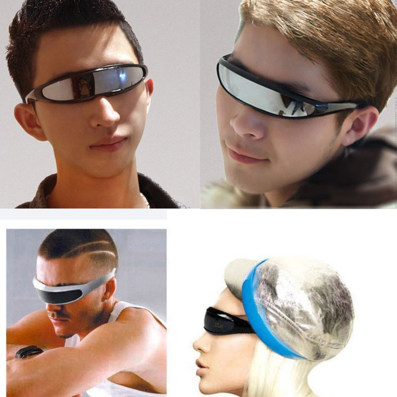 X-Men Cyclops Visor Sunglasses | UV400 Mirrored Lens Lightweight Frame ...