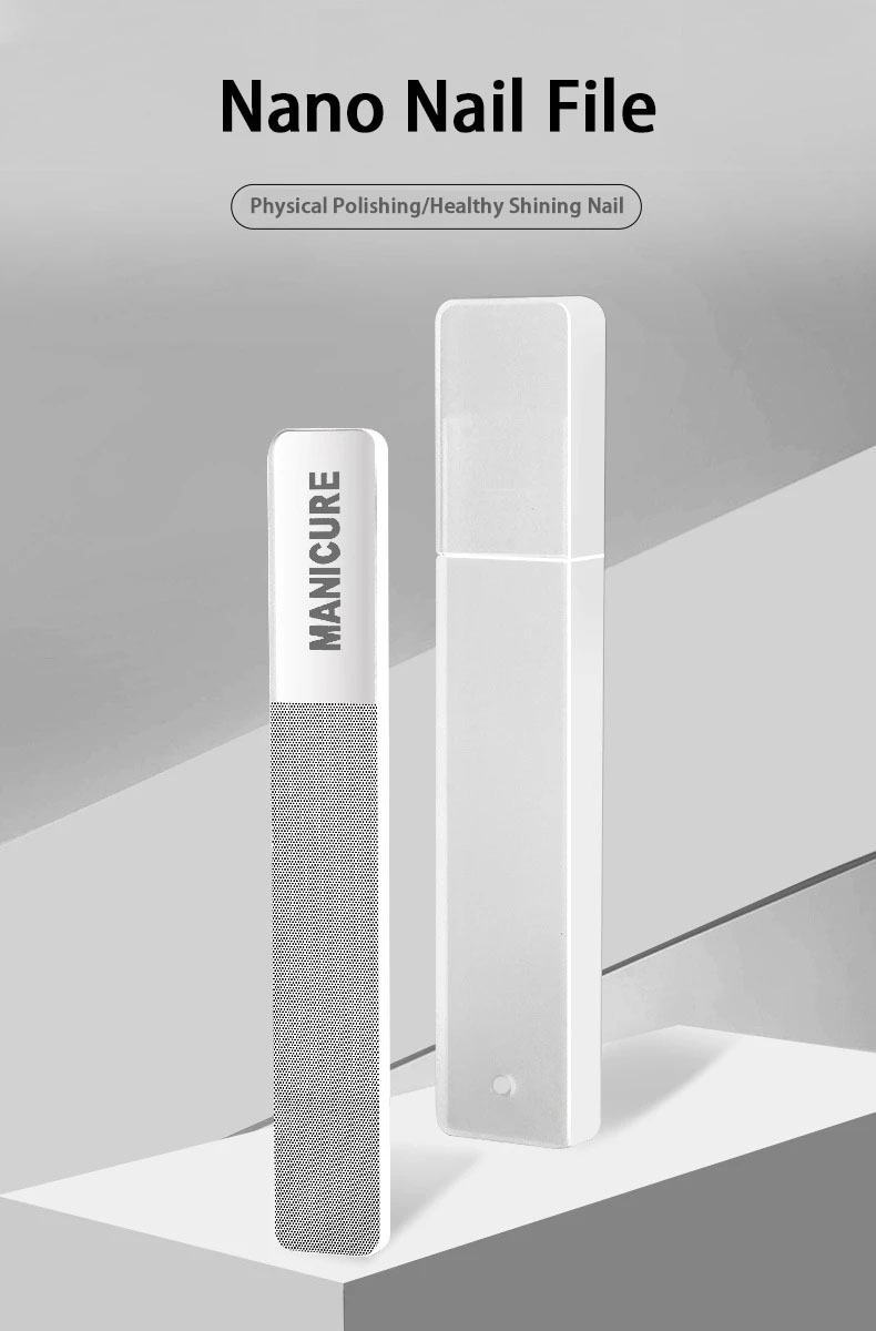 Nano Glass Nail File Transparent Crystal Nail Polish Rubbing Strip Polishing And Shining Nail ...