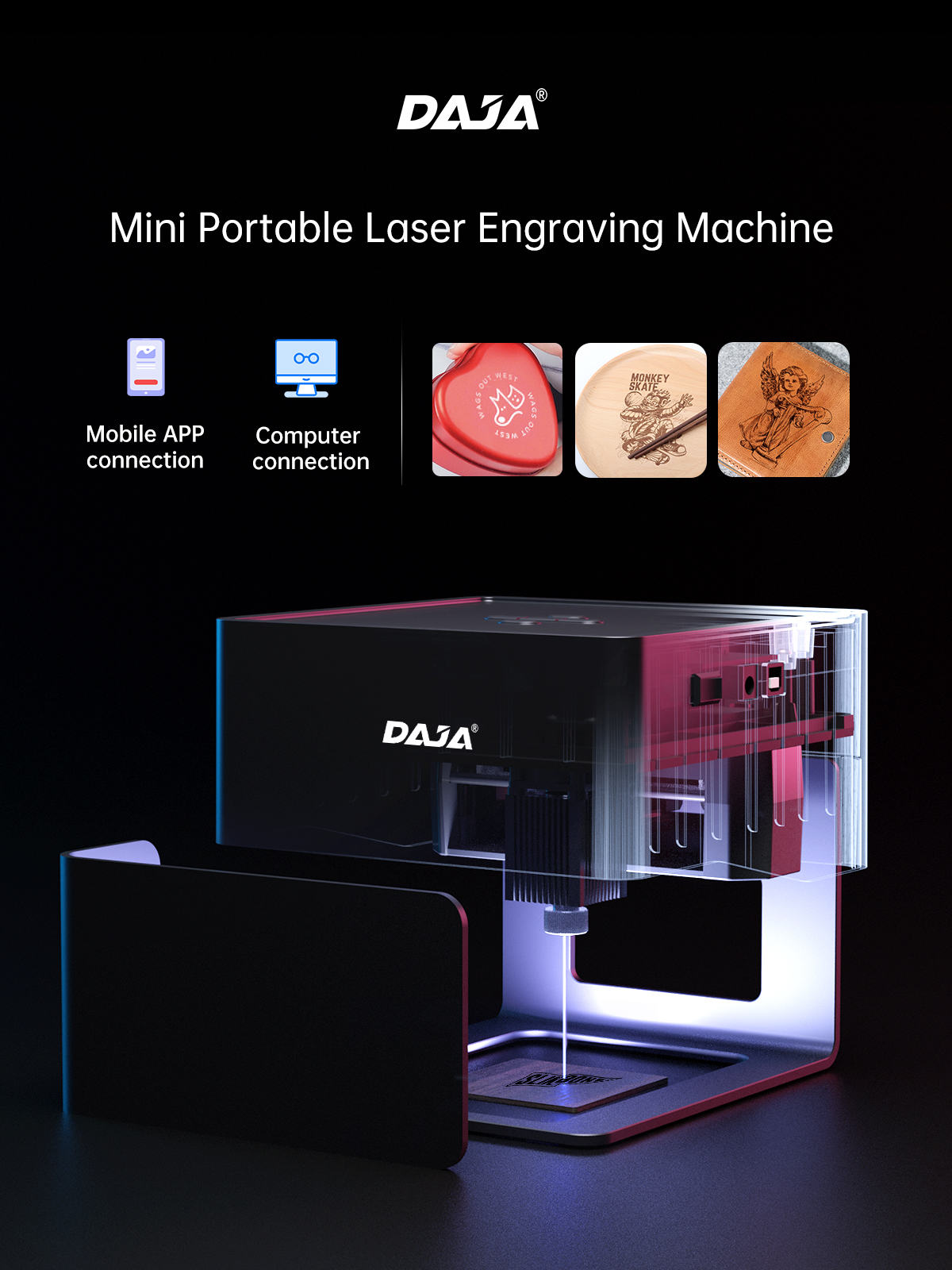 DAJA DJ6 Laser Engraver Machine Cutting Engraving Lazer Printer For ...