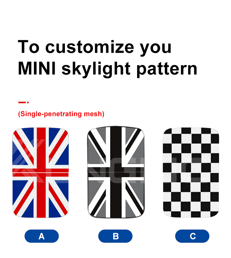 Car Sunroof Skylight Stickers Car Windows Stickers for MINI Cooper ...