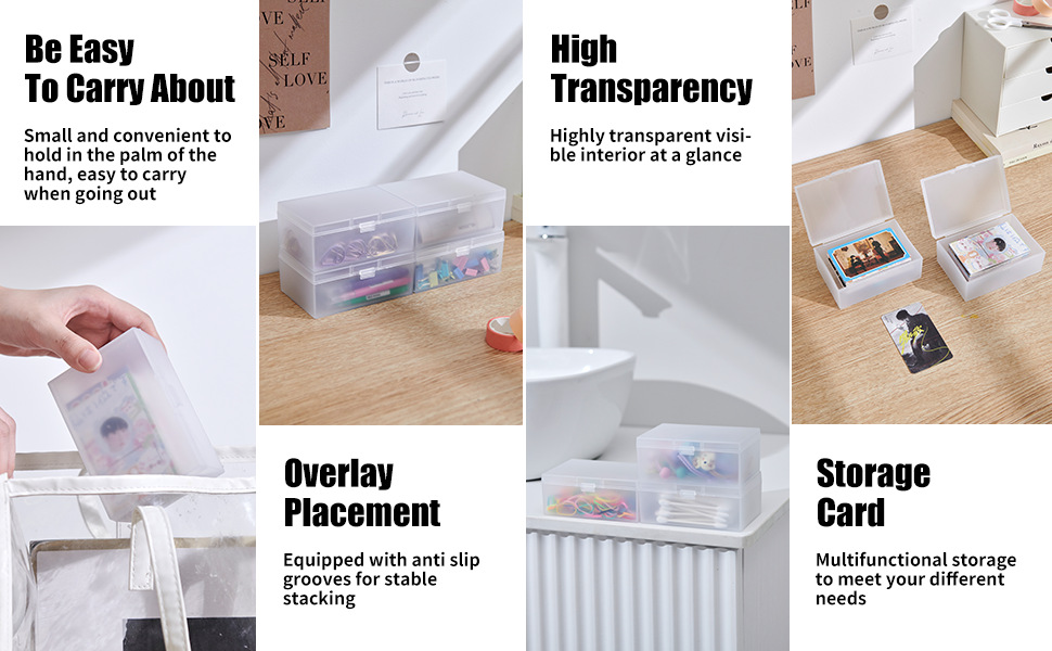 Cross-border Student Small Card Box Document Storage Box Card Film Box ...
