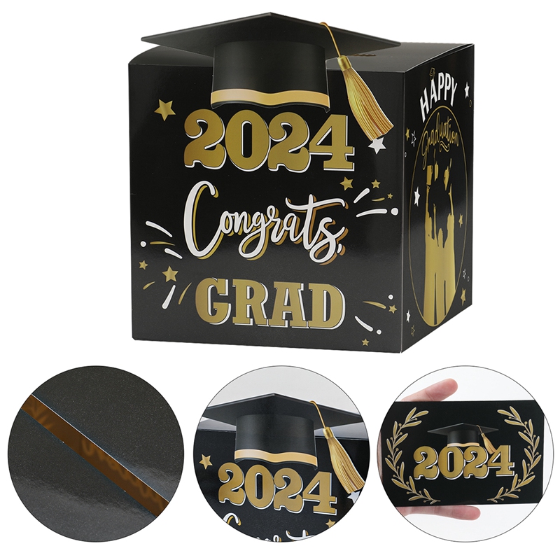 Multicolor Graduation Card Box Graduation Card Holder Foldable ...