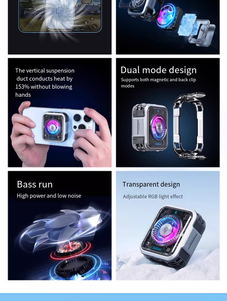 Nubia redmagic 5Pro 36W Liquid cooled cooling mobile phone radiator VC ...
