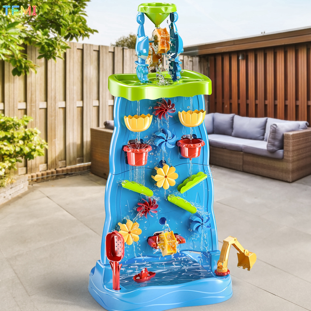 TEMI Water Table Waterfall Outdoor Toys for Kids Toddlers Boys Girls ...
